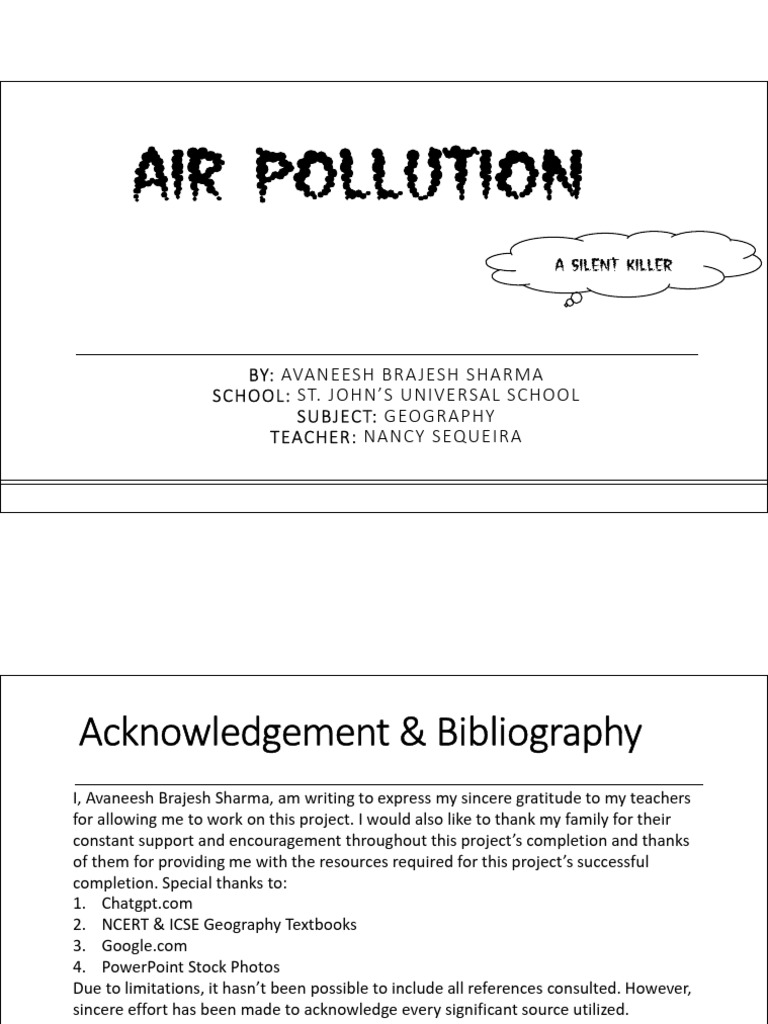 Air Pollution | PDF | Air Pollution | Atmosphere Of Earth