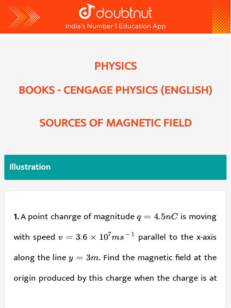 Books Doubtnut Question Bank | PDF | Magnetic Field | Force