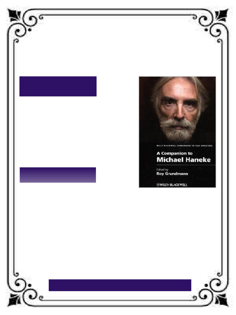 A Companion to Michael Haneke 1st Edition Roy Grundmann ebook premium ...