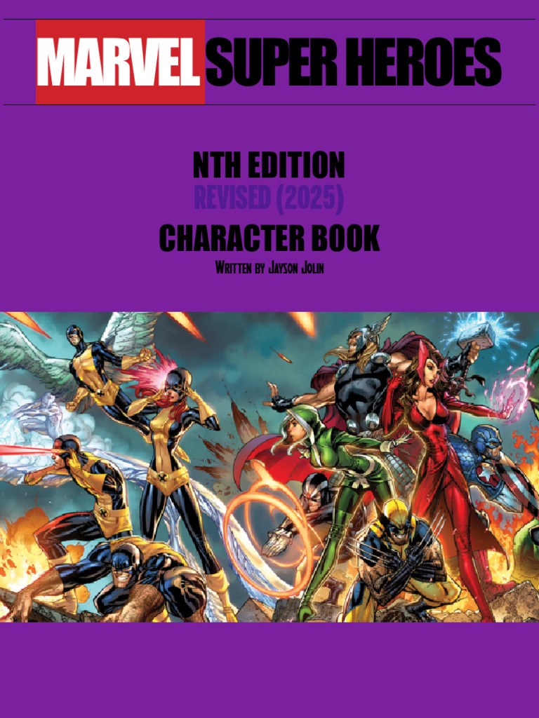 Marvel Revised Nth Character Book (1) | PDF | Marvel Comics | Superheroes