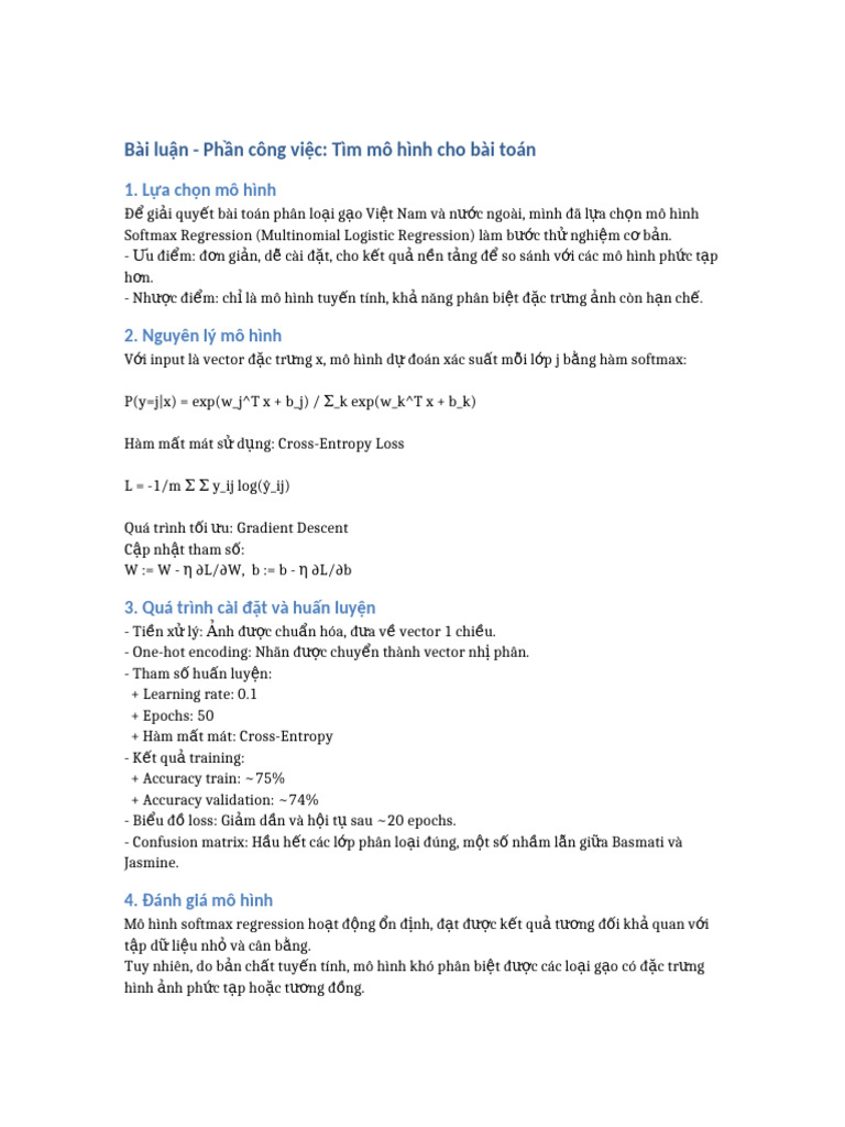 Bai Luan Tim Model | PDF