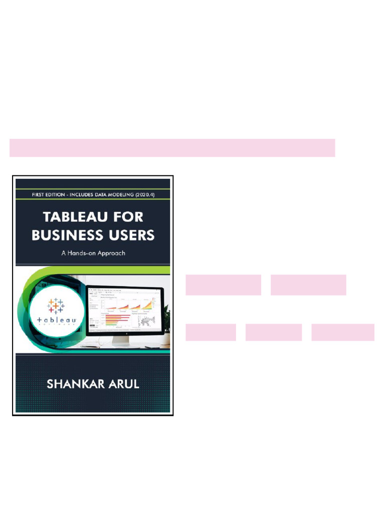 Tableau For Business Users A Handson Approach Arul Shankar - ebook and ...