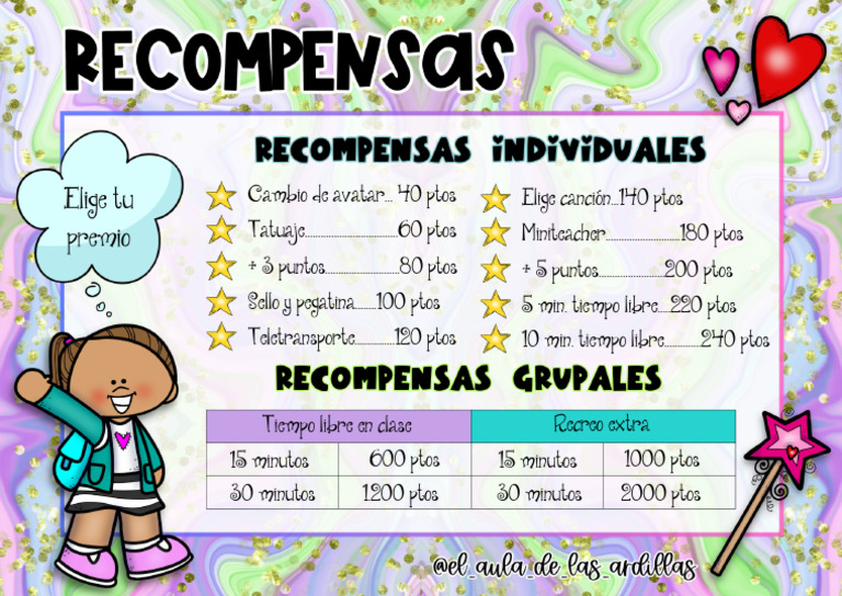 Copia de Copia de Recompensas Editable Plantilla | PDF