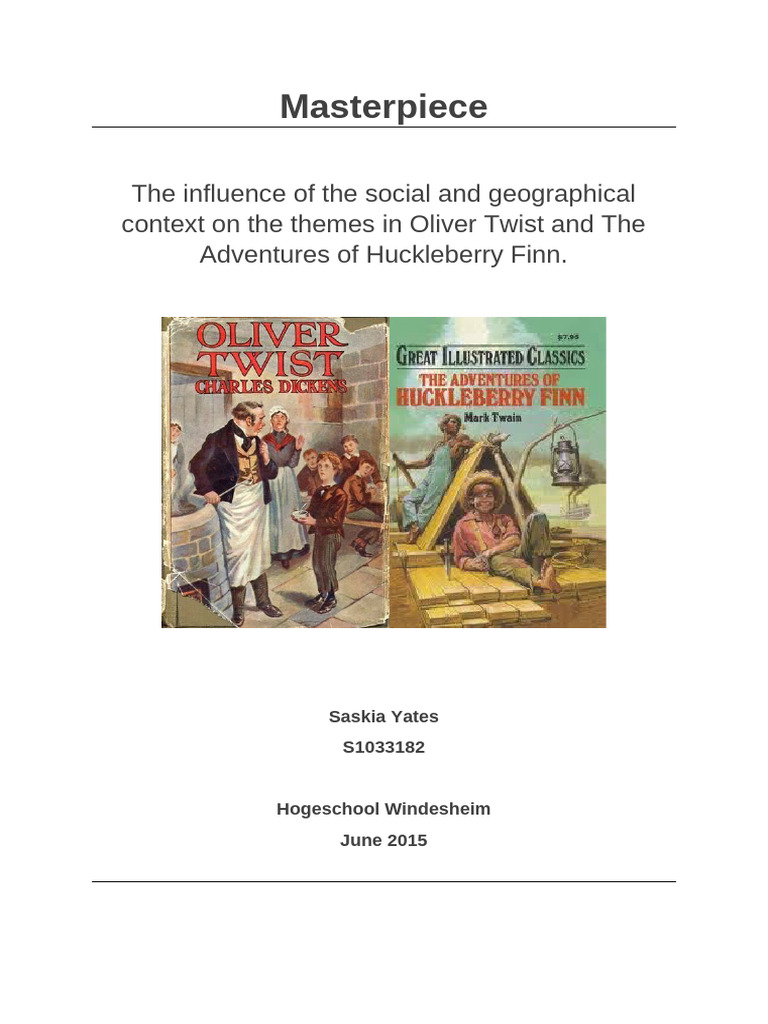 Social Contexts in Twain and Dickens | PDF | Mark Twain | Oliver Twist