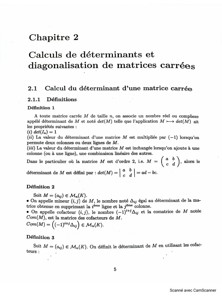 chapitre 2 à 4 Math G | PDF