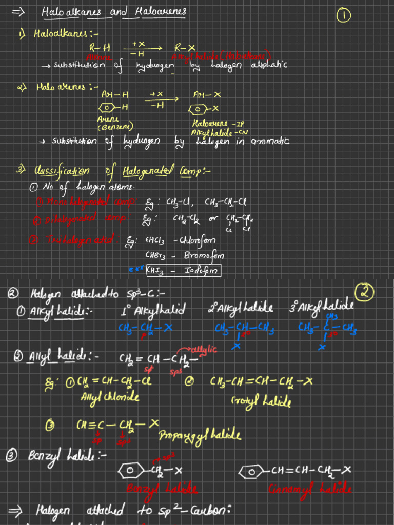 Halogen derivative copy | PDF | Organic Chemistry | Chemistry