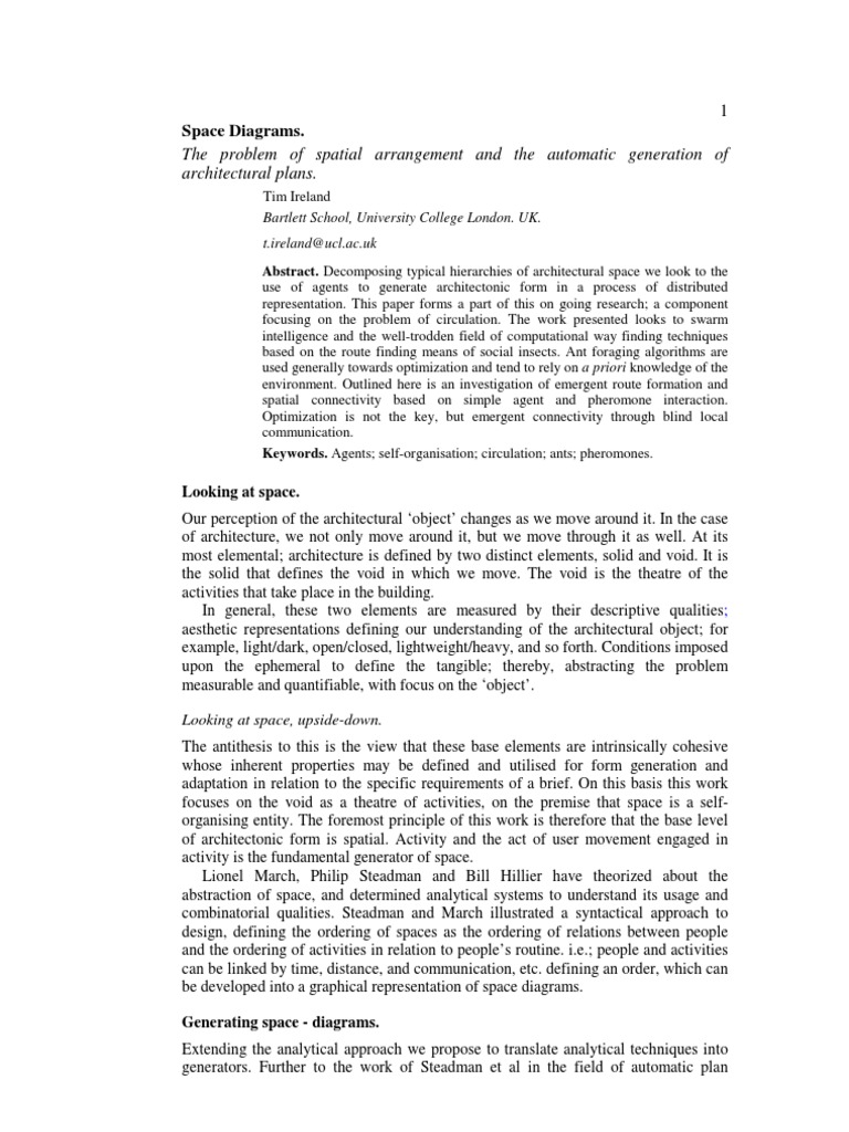 Space Diagrams | PDF