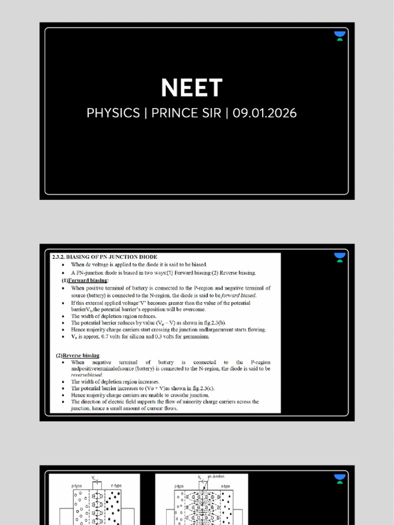 (10.01.2026) Neet Excel B1 - Prince Sir | PDF