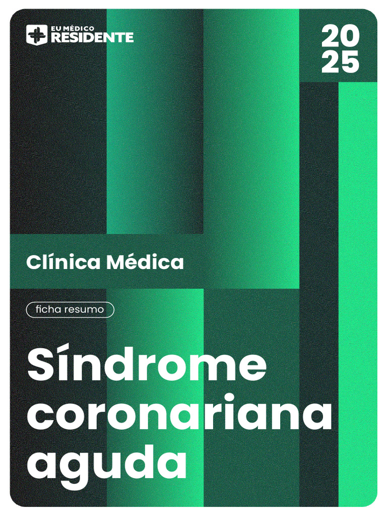 EMR-Clínica Médica-Ficha-Resumo-SÍNDROME-CORONARIANA-AGUDA | PDF ...