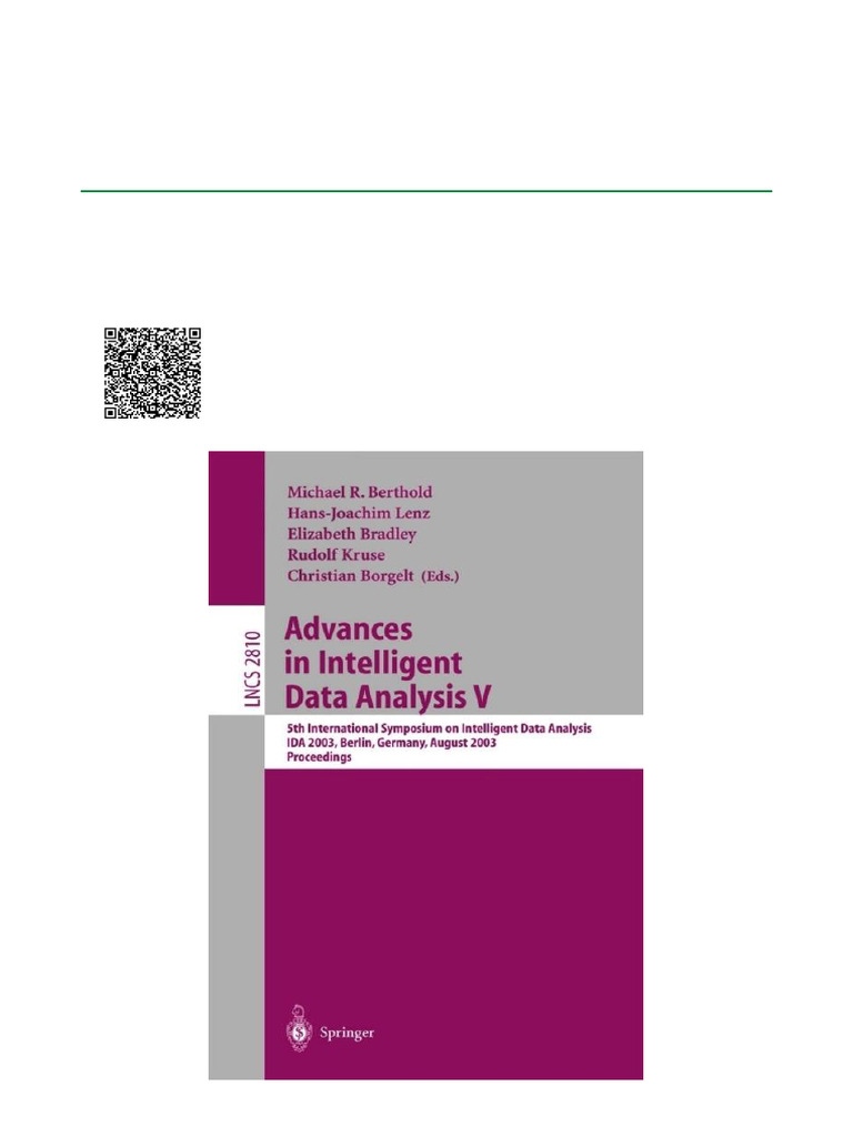 Advances in Intelligent Data Analysis V 5th International Symposium on Intelligent Data Analysis ...