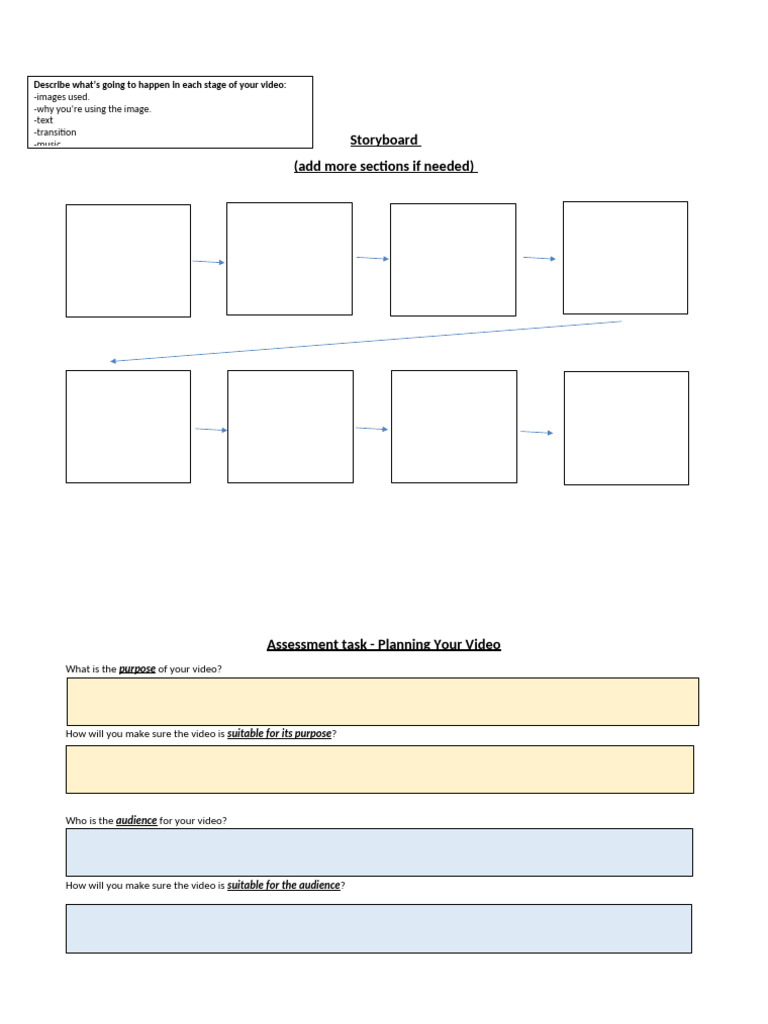 Video Storyboard Planning Guide | PDF