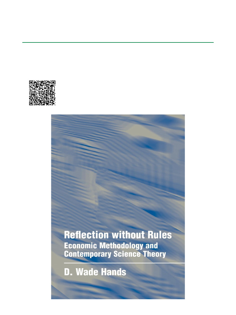 Reflection without Rules Economic Methodology and Contemporary Science ...