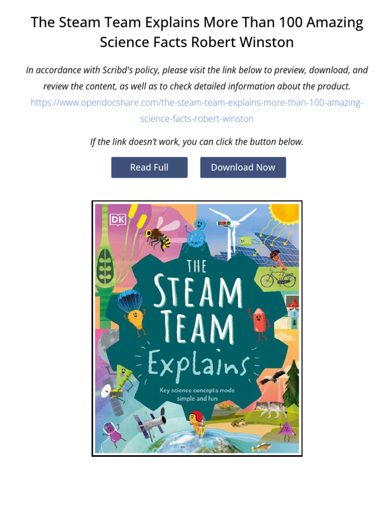The Steam Team Explains More Than 100 Amazing Science Facts Robert ...