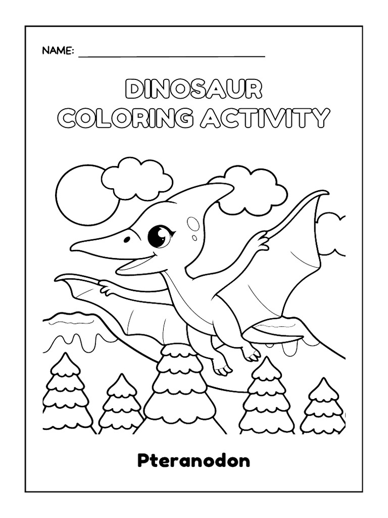 Dinosaur Coloring Activities Guide | PDF