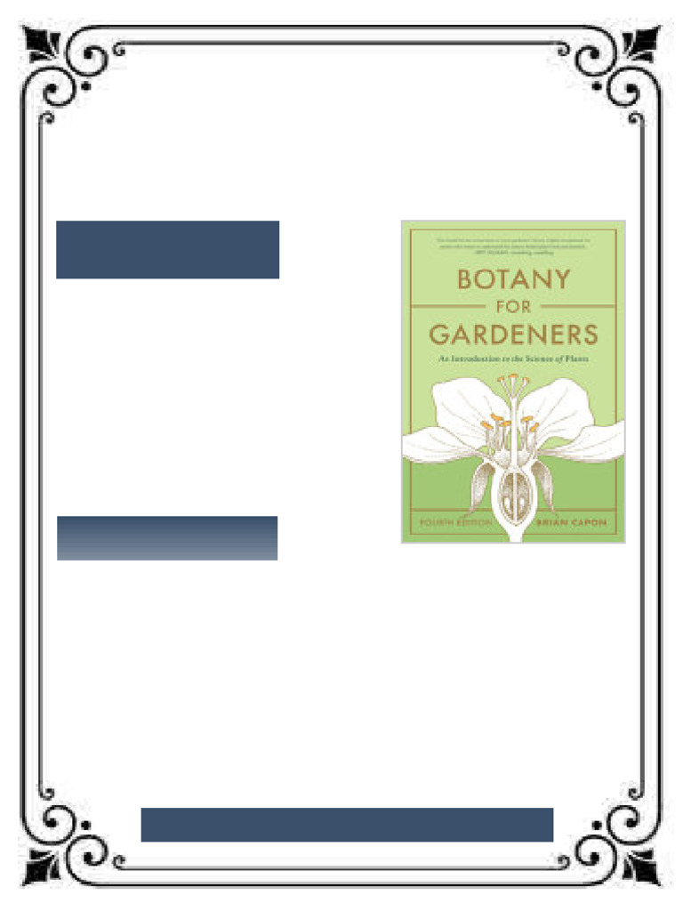 Botany for Gardeners An Introduction to the Science of Plants 4th ...