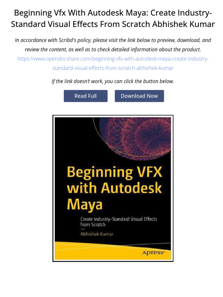Beginning VFX with Autodesk Maya: Create Industry-Standard Visual ...