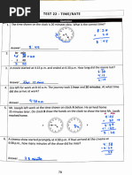 Elapsed Time Quiz Answer Key | PDF