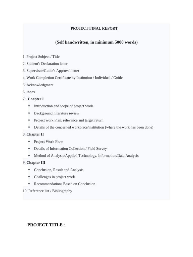 Project Final Report Overview and Analysis | PDF | Learning