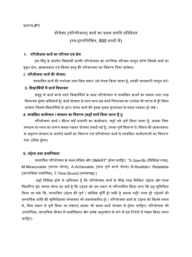 Format Project Report | PDF