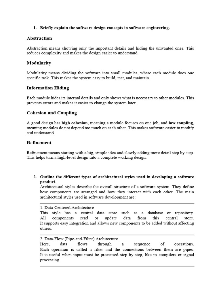 mod4se | PDF | Class (Computer Programming) | Usability