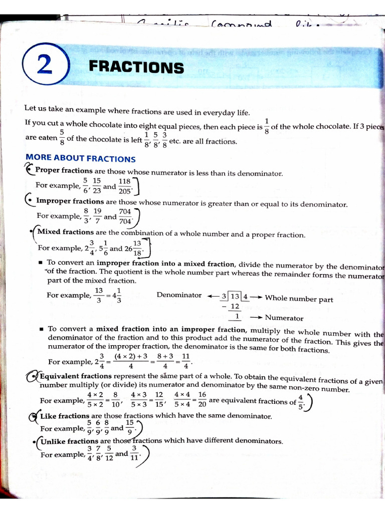 Fractions | PDF