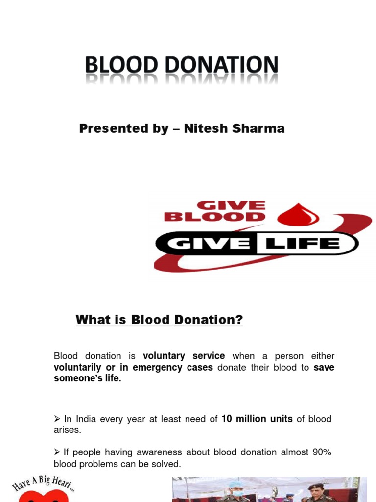 Blood Donation | PDF