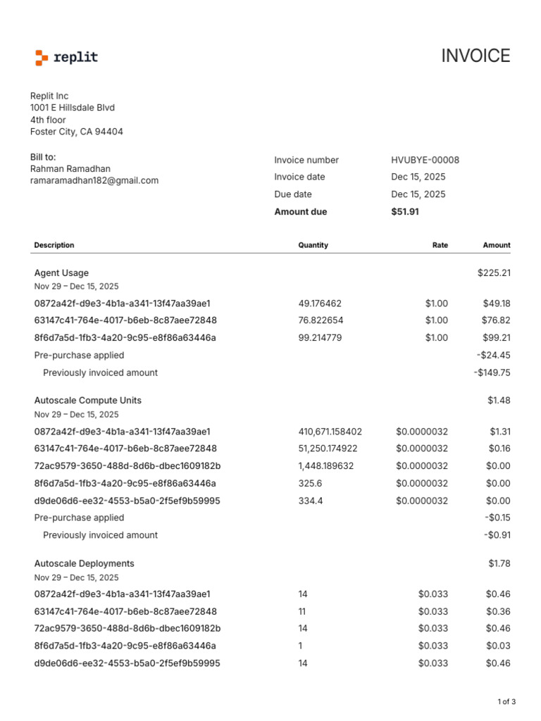 Invoice Hvubye 00008 | PDF | Data | Information Technology