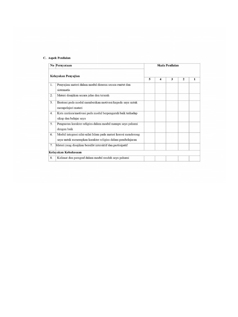 Contoh Keterbacaan Siswa | PDF