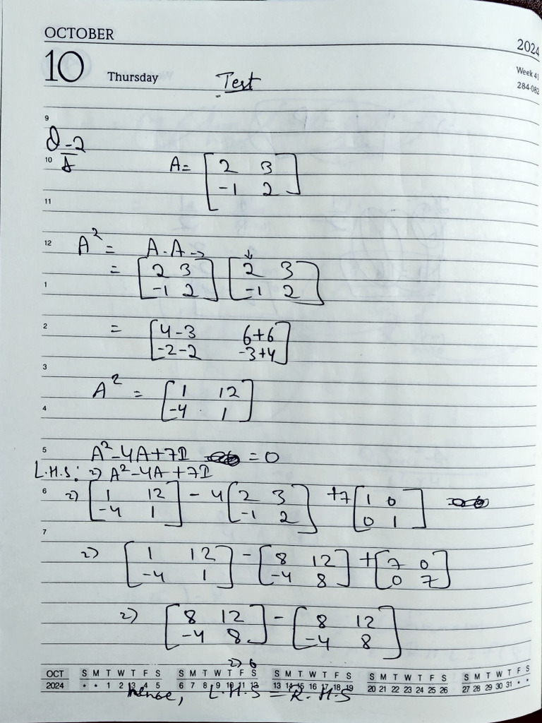 Test Matrices, Determinants, Derivatives | PDF