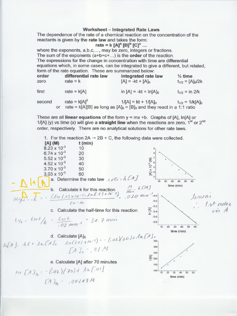 Worksheet Integrated Answers | PDF