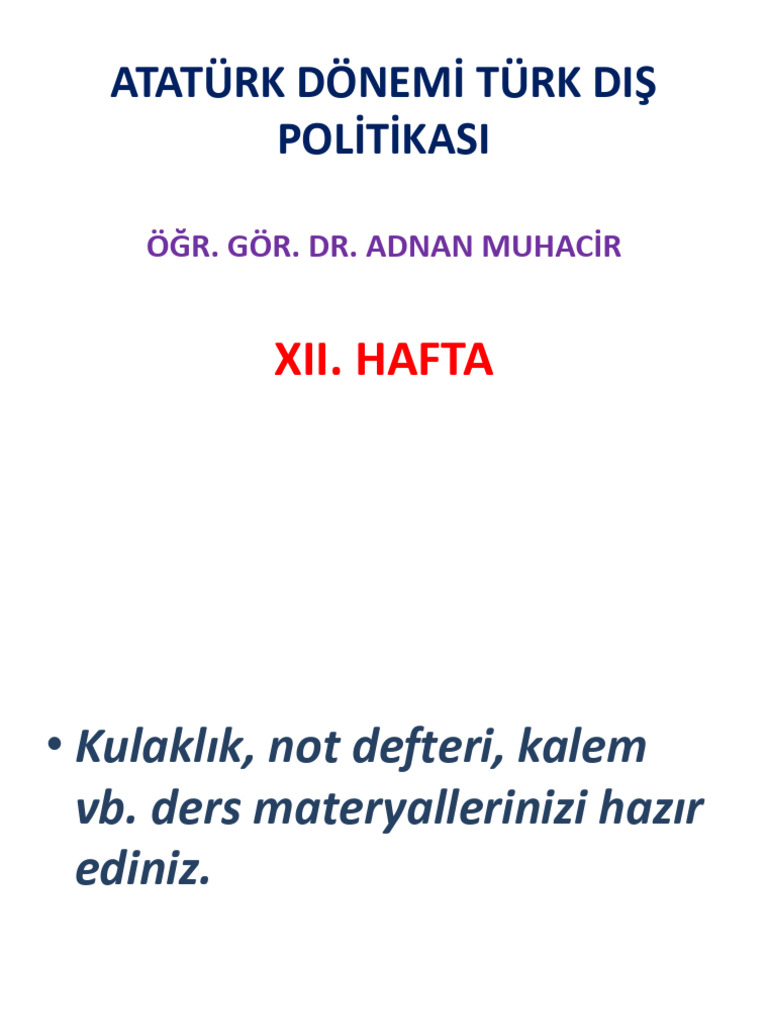 12.Hafta pdf (1) | PDF