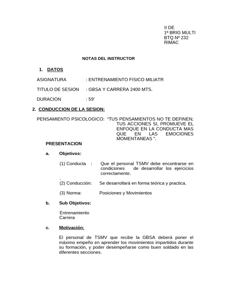 Modelo de Instruccion 19-22 2025 | PDF | Tanques | Soldado