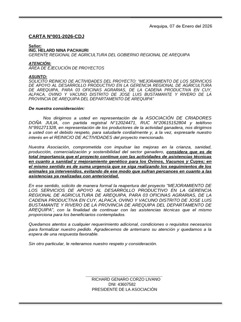 Ejemplo Reinicio Del Proyecto | PDF