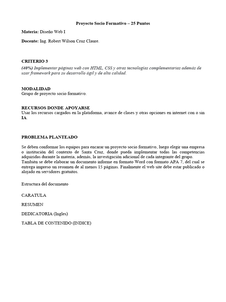 Proyecto Socio Formativo | PDF | Red mundial | Internet y web