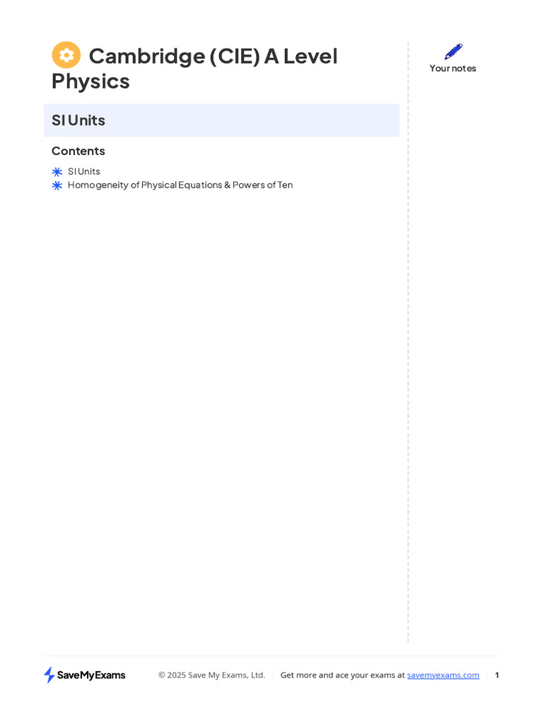 SI Units | PDF | International System Of Units | Kilogram