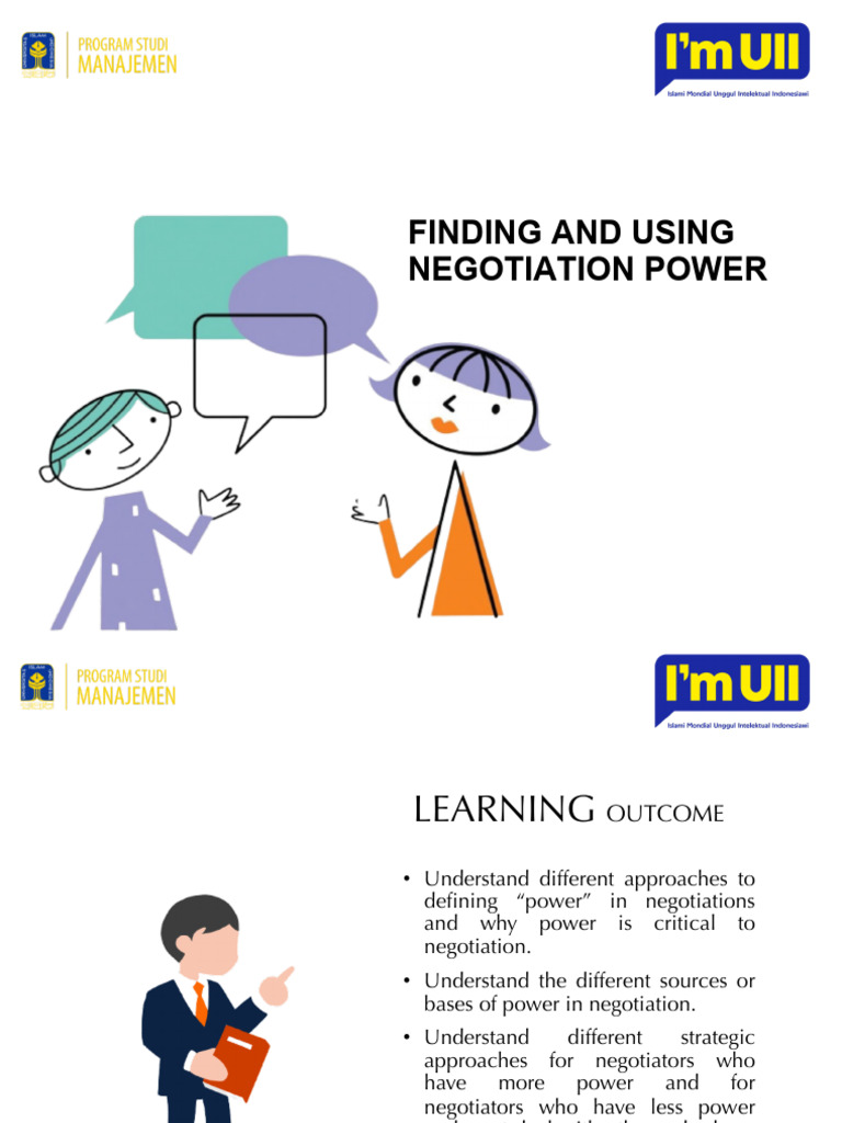 Understanding Negotiation Power Dynamics | PDF | Negotiation | Empowerment