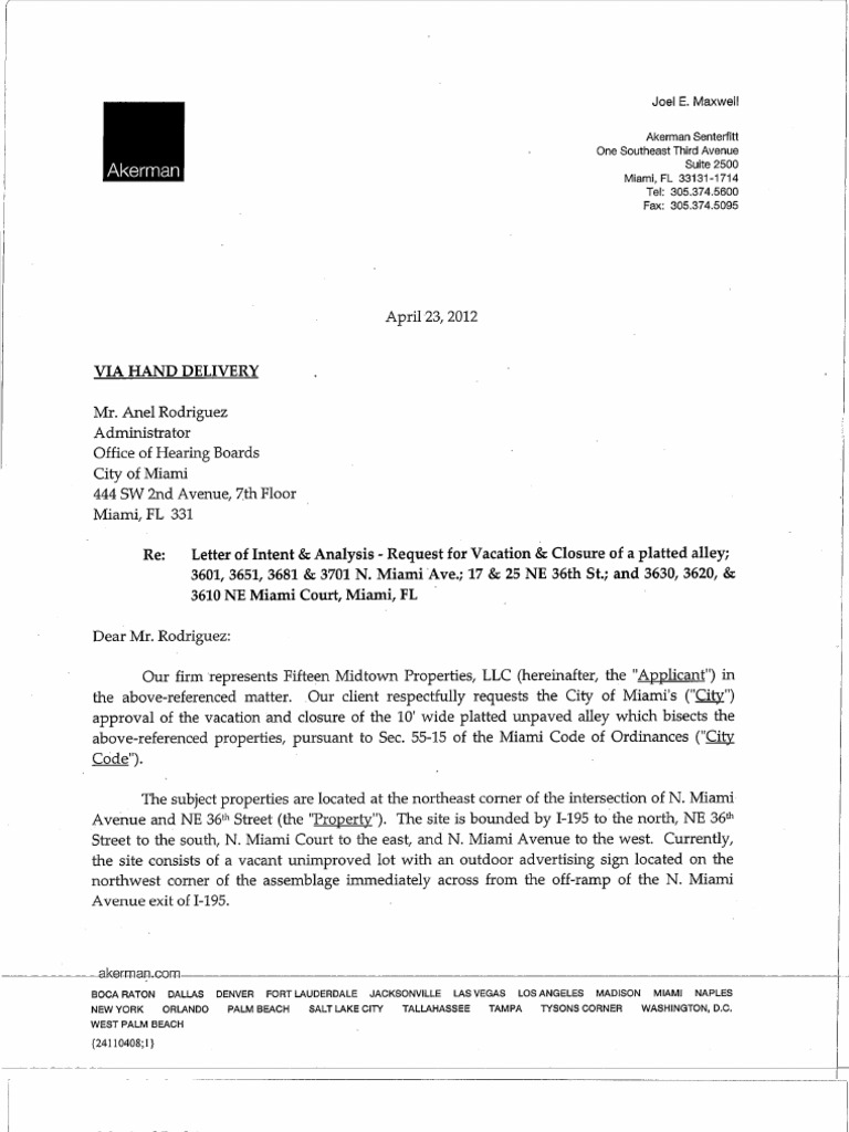 Akerman Senterfitt One Southeast Third Avenue Suite 2500 Miami, FL ...