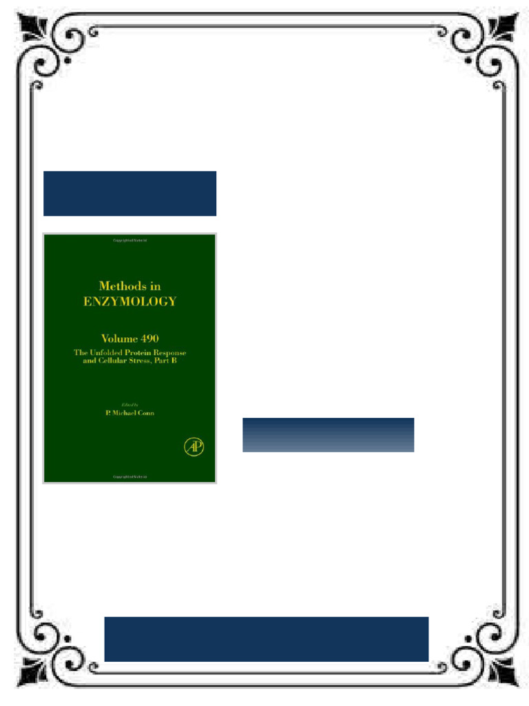 The Unfolded Protein Response and Cellular Stress Part B 1st Edition P ...