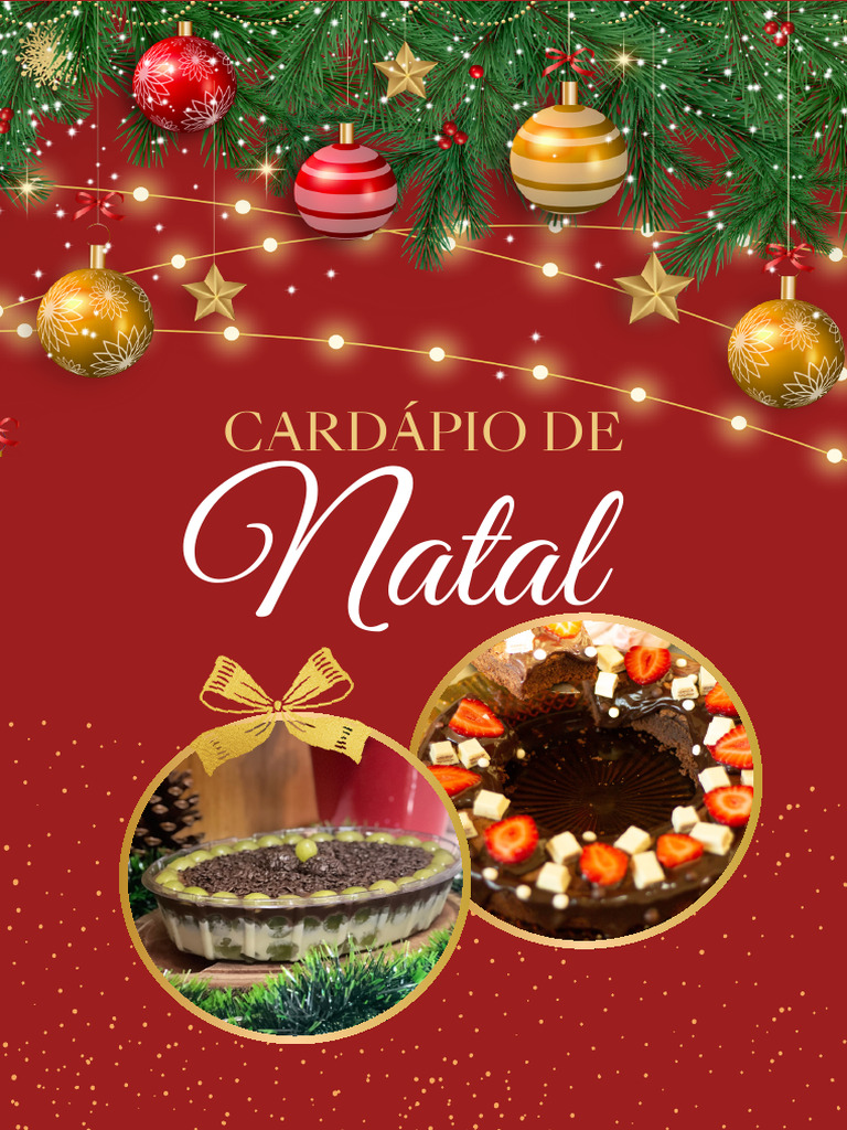 Cardápio de natal - Aroma Doces | PDF | Chocolate