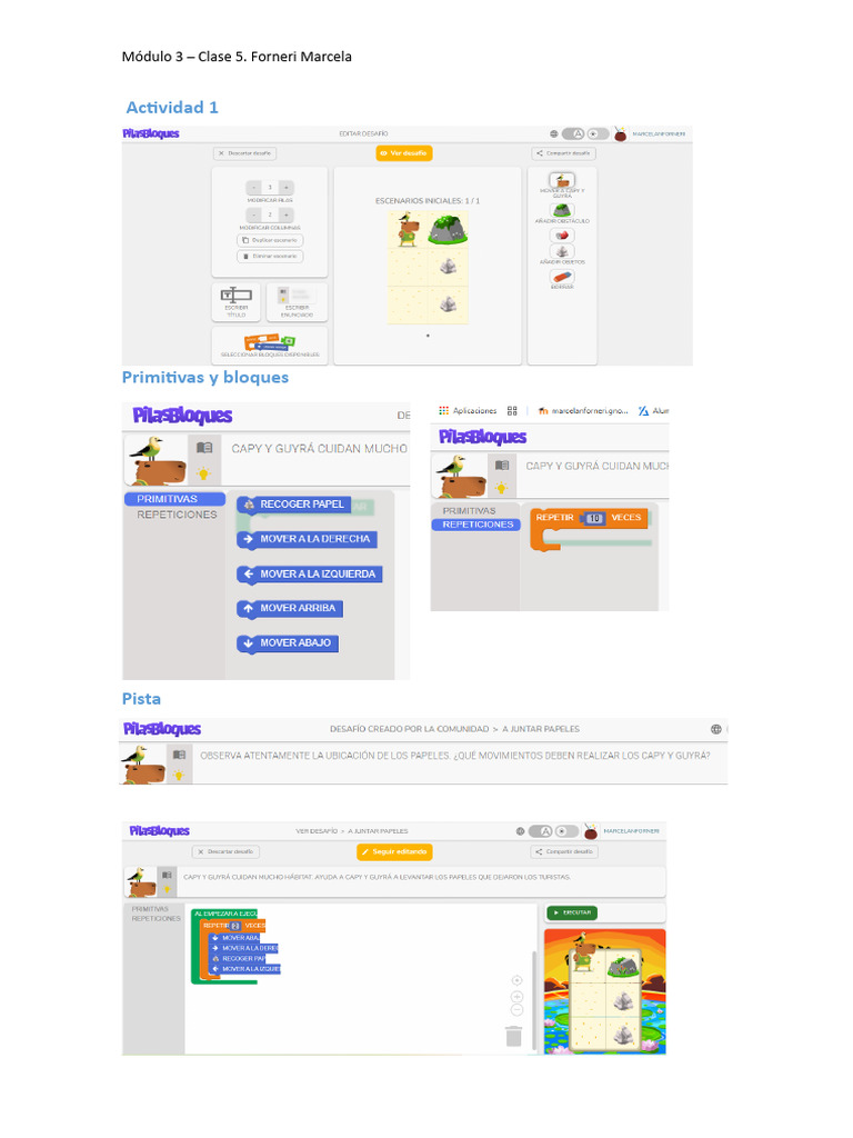 Módulo 3 Clase 5 Actividad 3.1 Forneri Marcela Final | PDF