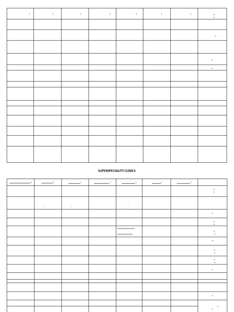 Doctor OPD Roster Along With Room No. (New OPD Block) | PDF | Medical ...