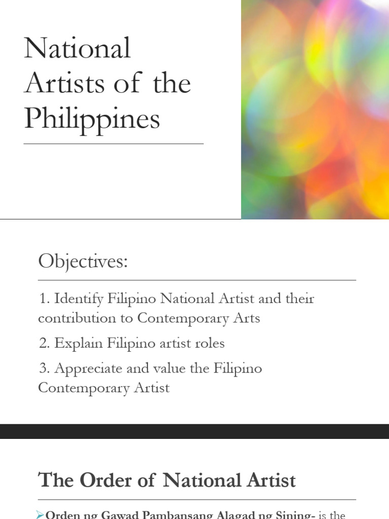 CPAR National Artists of The Philippines | PDF | The Arts | Philippines