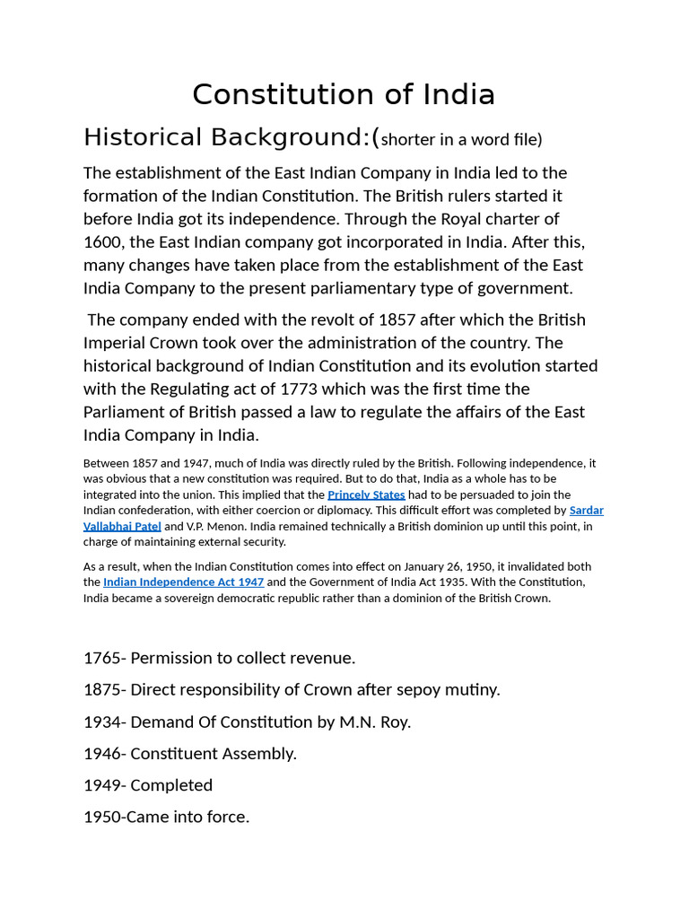 Indian Political System | PDF | Constitution | Government Of India