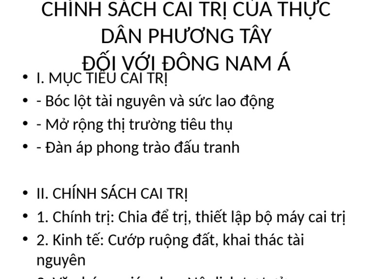 Poster Chinh Sach Cai Tri Dong Nam a Editable | PDF