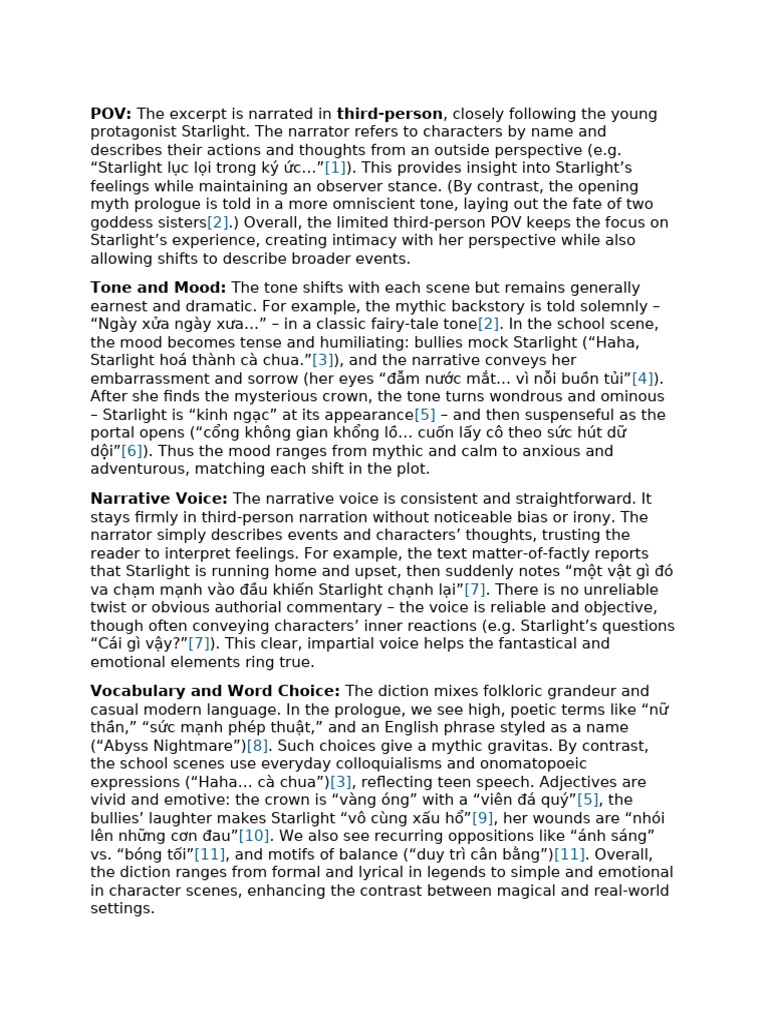 Writing Style Analysis | PDF | Narration | Literary Theory