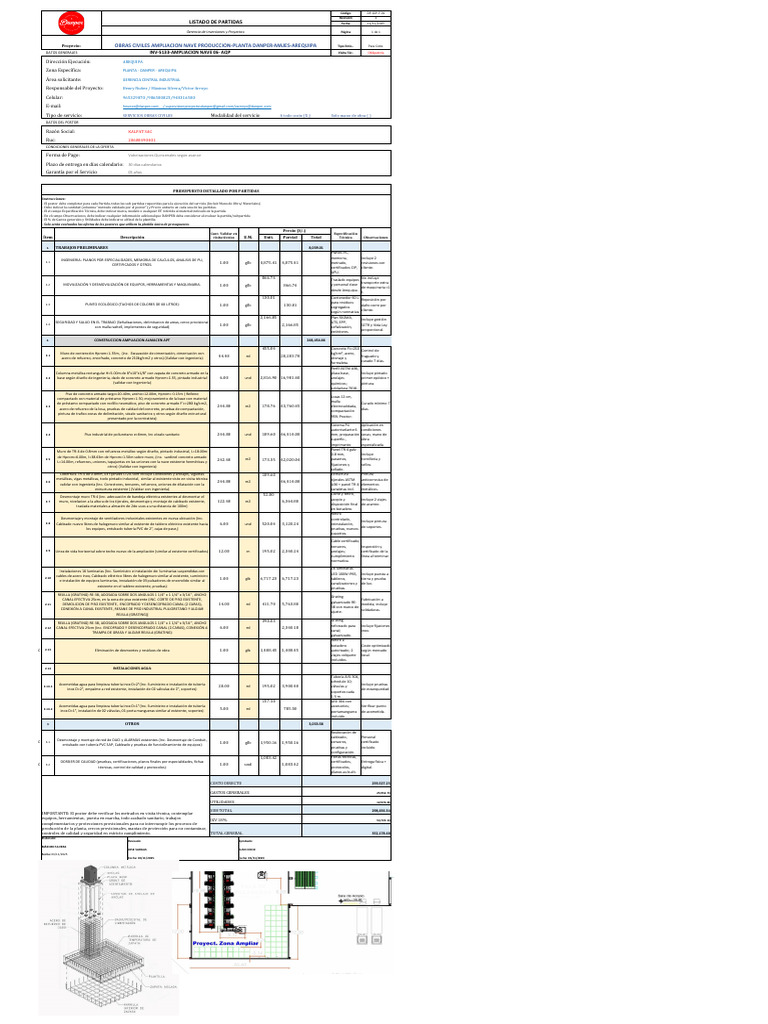TDR Alcances y Especificaciones Obras Civiles Ampliacion Nave 06 Final ...