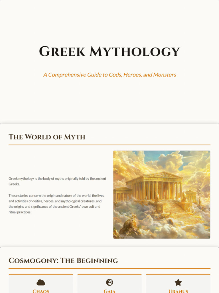 Greek Mythology Comprehensive Deck | PDF