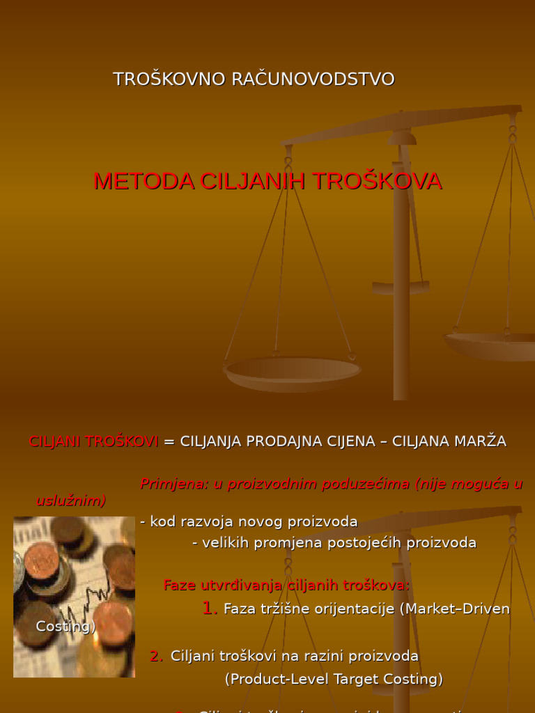 Metoda Ciljanih Troskova | PDF