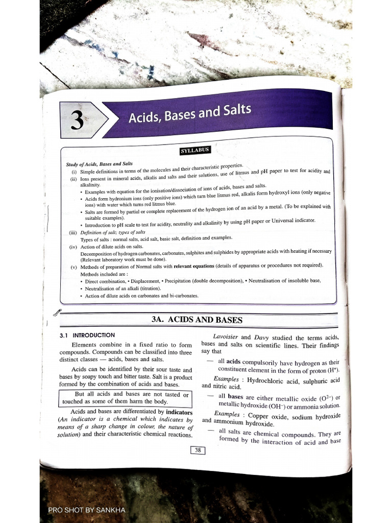 Acid Bases and Salts | PDF