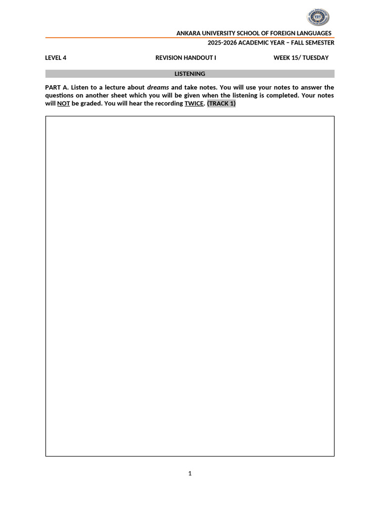 Revision Handout i | PDF | Fur | Adolescence